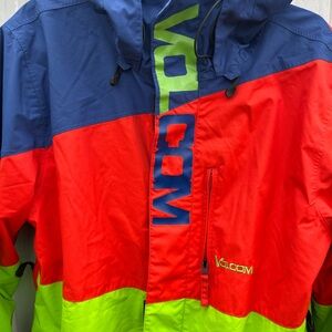 Volcom | Jackets & Coats | Volcom Mens Vibrant Colorblock Raincoat ...